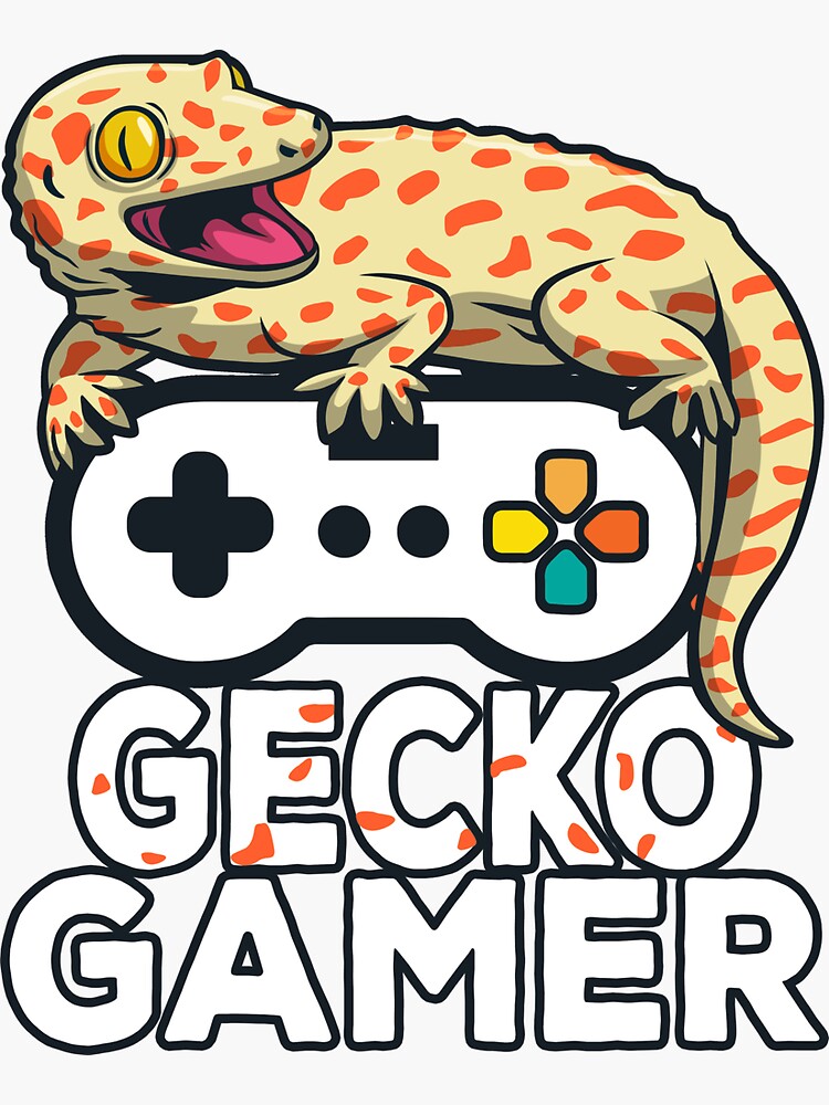 "Leopard Gecko Lover And Gamer - Reptiles Gecko Pet" Sticker for Sale ...