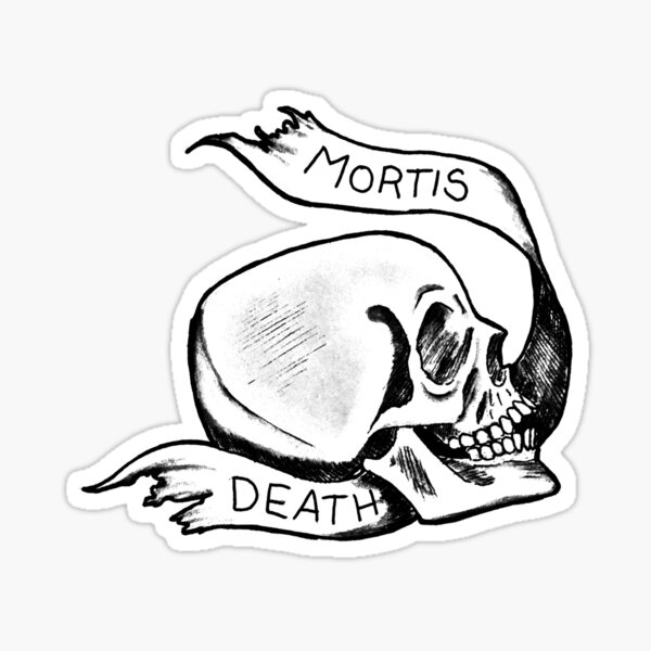 "Mortis" Sticker by Gillifish | Redbubble