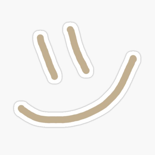 "smile face" Sticker for Sale by n-salcedo | Redbubble