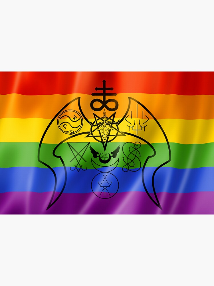 "United Aspects of Satan (Pride Flag)" Sticker for Sale by damienbaal ...