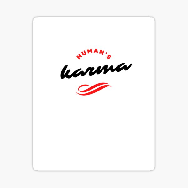 "karma" Sticker for Sale by diapark0608 | Redbubble