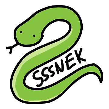 "Green snek" Sticker for Sale by Nikamii | Redbubble