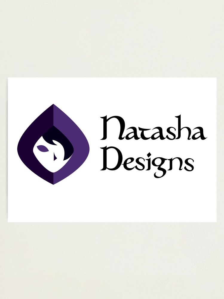 "Natasha Designs Logo" Photographic Print by NatashaArt | Redbubble