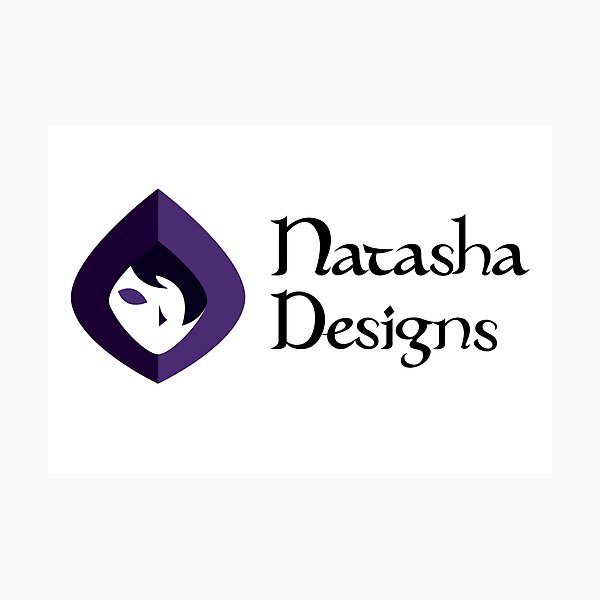 "Natasha Designs Logo" Photographic Print by NatashaArt | Redbubble
