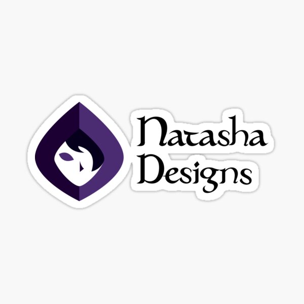 "Natasha Designs Logo" Sticker for Sale by NatashaArt | Redbubble