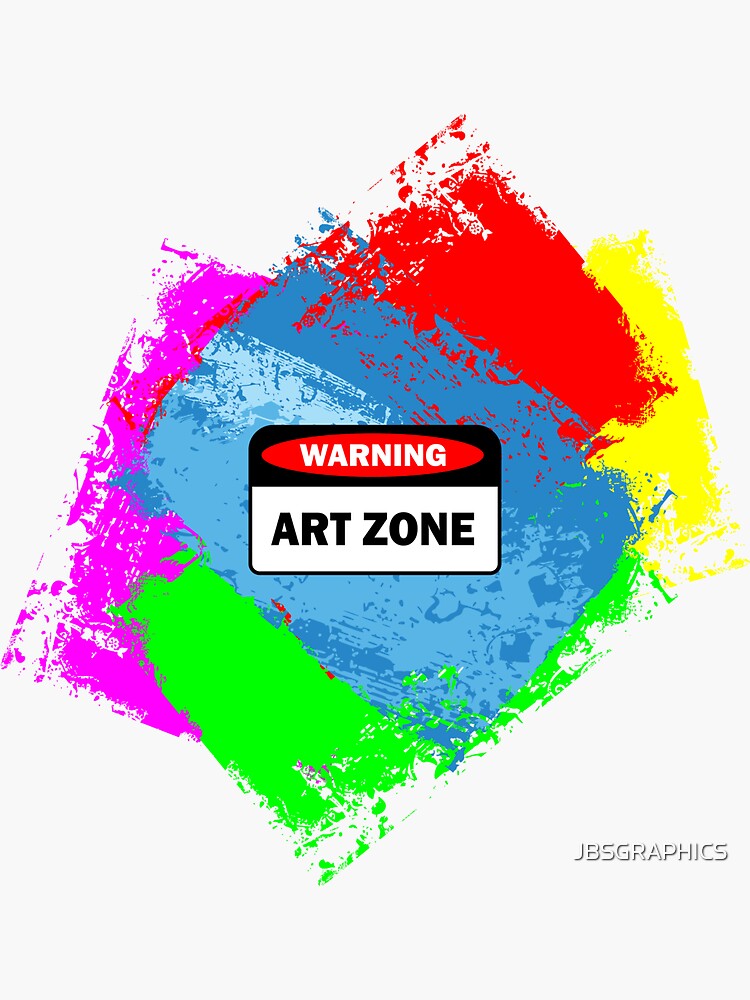 "Art zone" Sticker by JBSGRAPHICS | Redbubble
