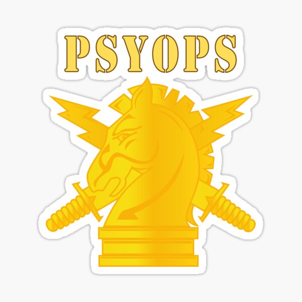 Pegatina «Ejército - PSYOPS w Insignia de rama - Línea» de twix123844 ...