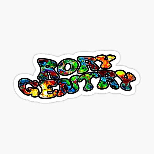 "Rory Gentry hippie 01 wavy" Sticker for Sale by GentryRacing | Redbubble
