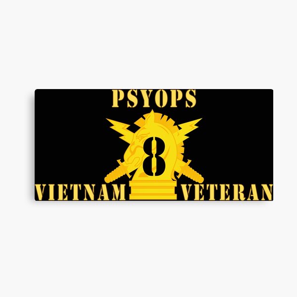 "Army - PSYOPS w Branch Insignia - 8th Battalion Numeral - w Vietnam ...