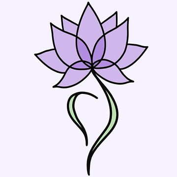 "Purple flower ED recovery symbol" Sticker for Sale by kjwenzel11 ...
