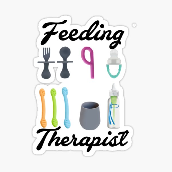 "Feeding Therapist" Sticker for Sale by ceysomethingg | Redbubble