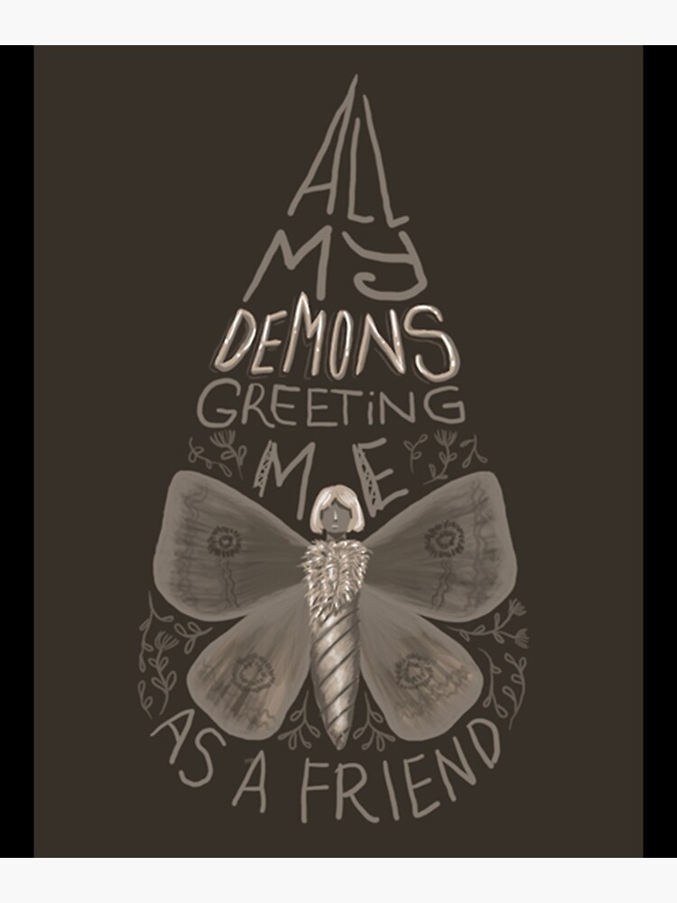"AURORA All my demons" Poster for Sale by Plantspree | Redbubble