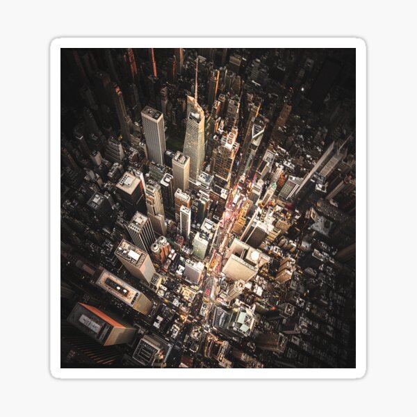 "times square" Sticker by franckreporter | Redbubble
