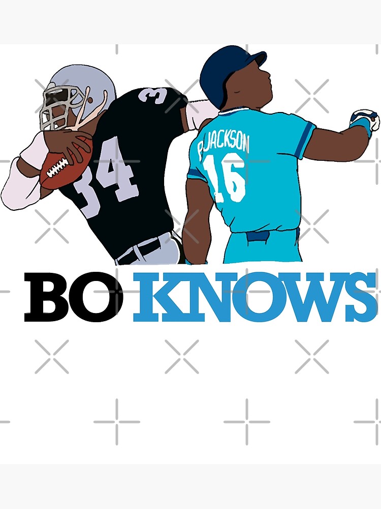 "Bo knows playing baseball" Poster for Sale by StewartDonna | Redbubble