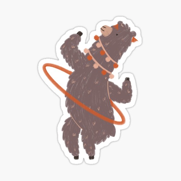 "Cute Llama Hula Hooping" Sticker for Sale by SukaSukaSukaTee | Redbubble