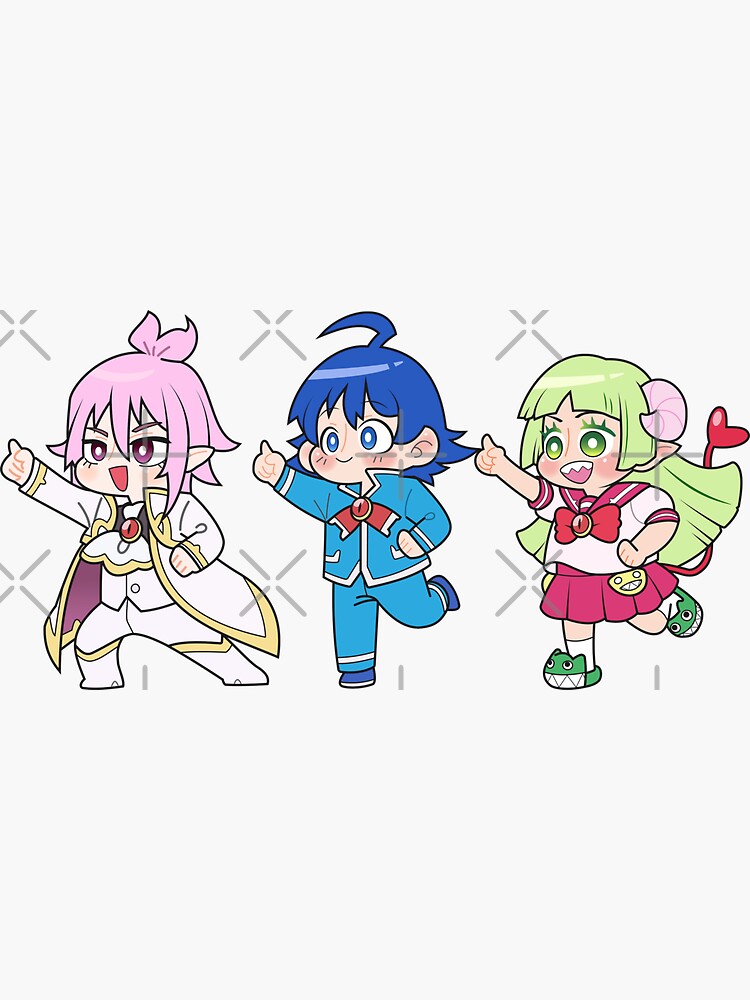 "Mairimashita Iruma-kun Trio Alice Iruma Clara Chibi" Sticker for Sale ...