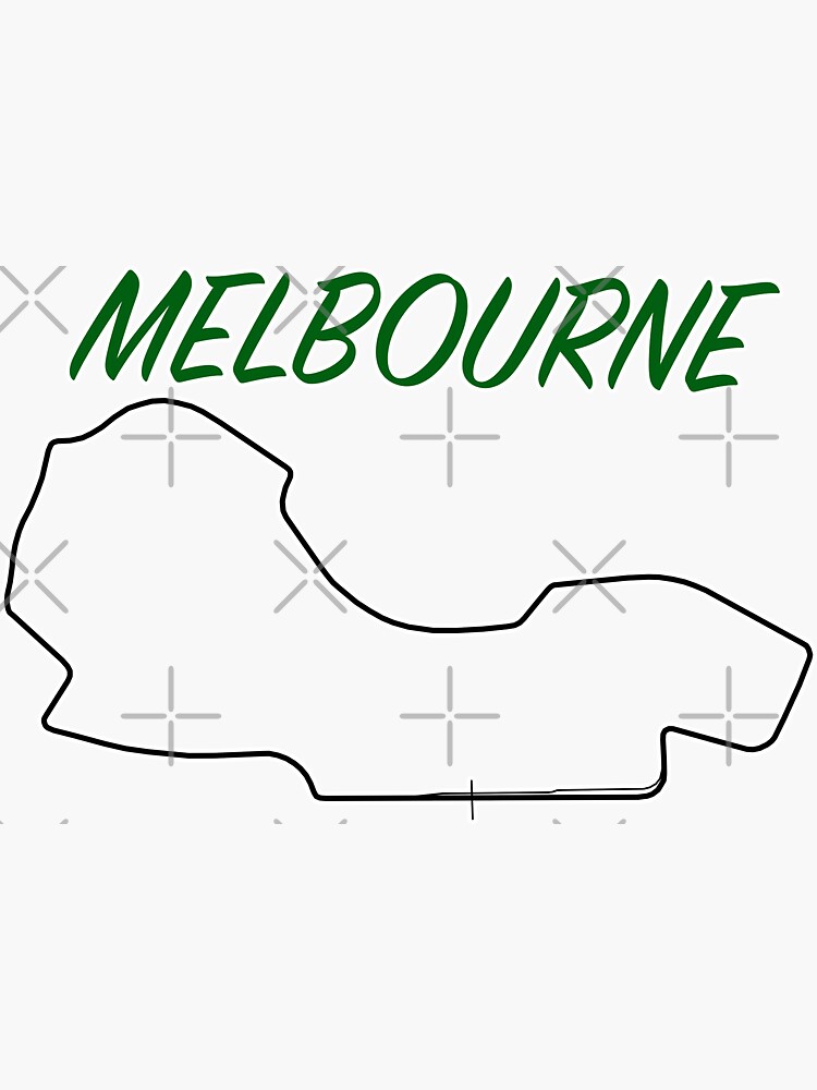 "Melbourne GP Circuit" Sticker for Sale by Heywood47 | Redbubble
