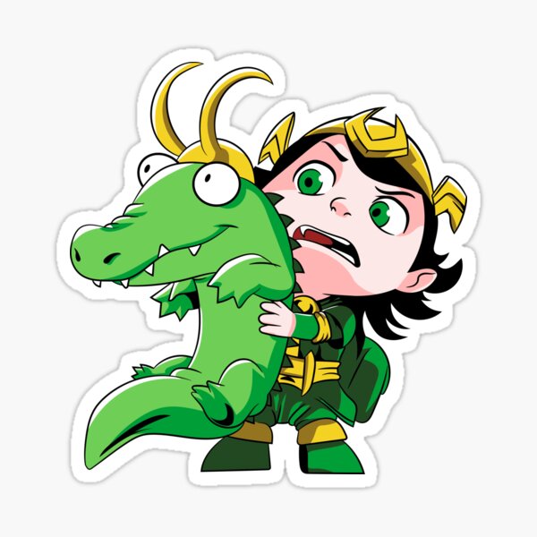 Pegatina «Cocodrilo Loki 2021» de UTOPIAXD | Redbubble