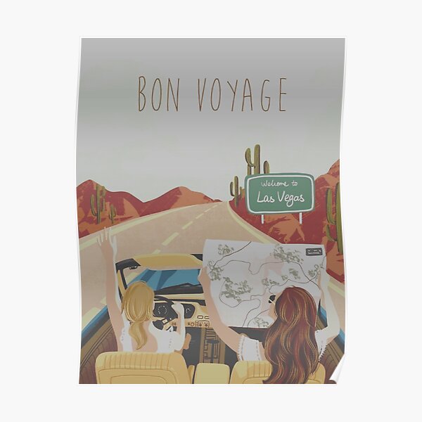 "Bon voyage sticker " Poster by Govintage | Redbubble