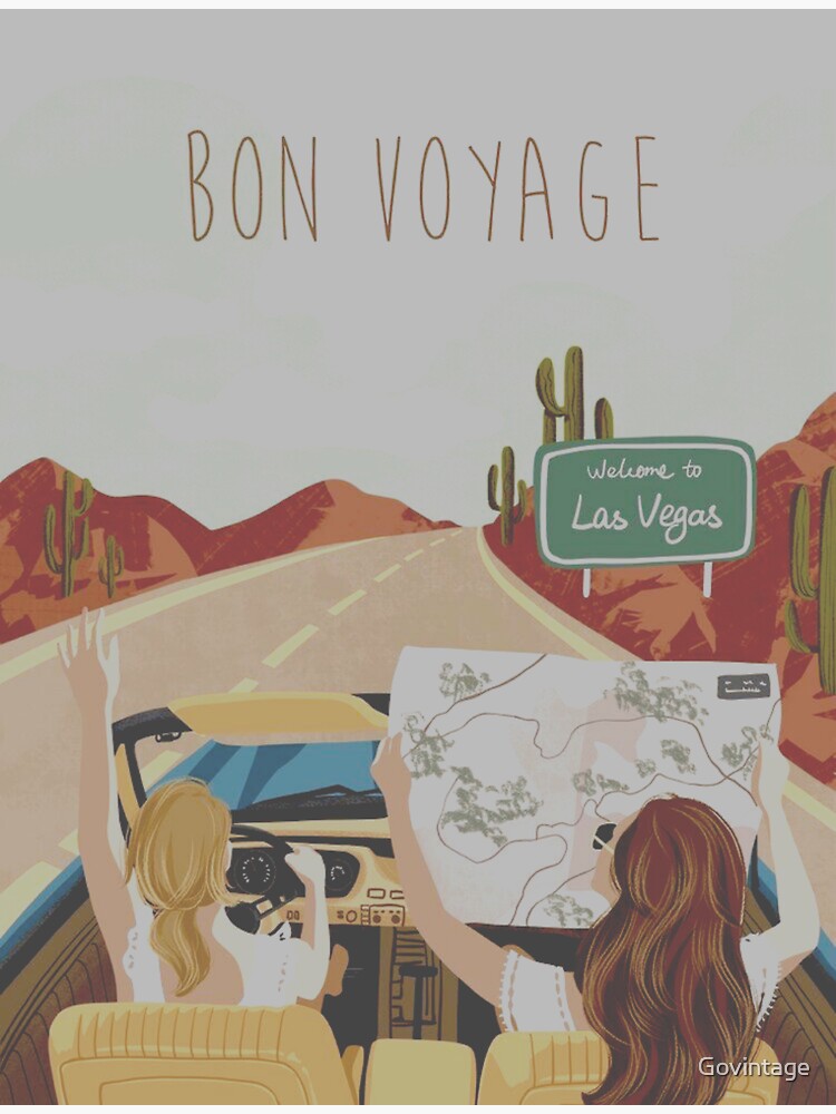 "Bon voyage sticker " Sticker by Govintage | Redbubble