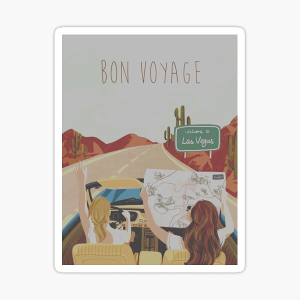 "Bon voyage sticker " Sticker by Govintage | Redbubble
