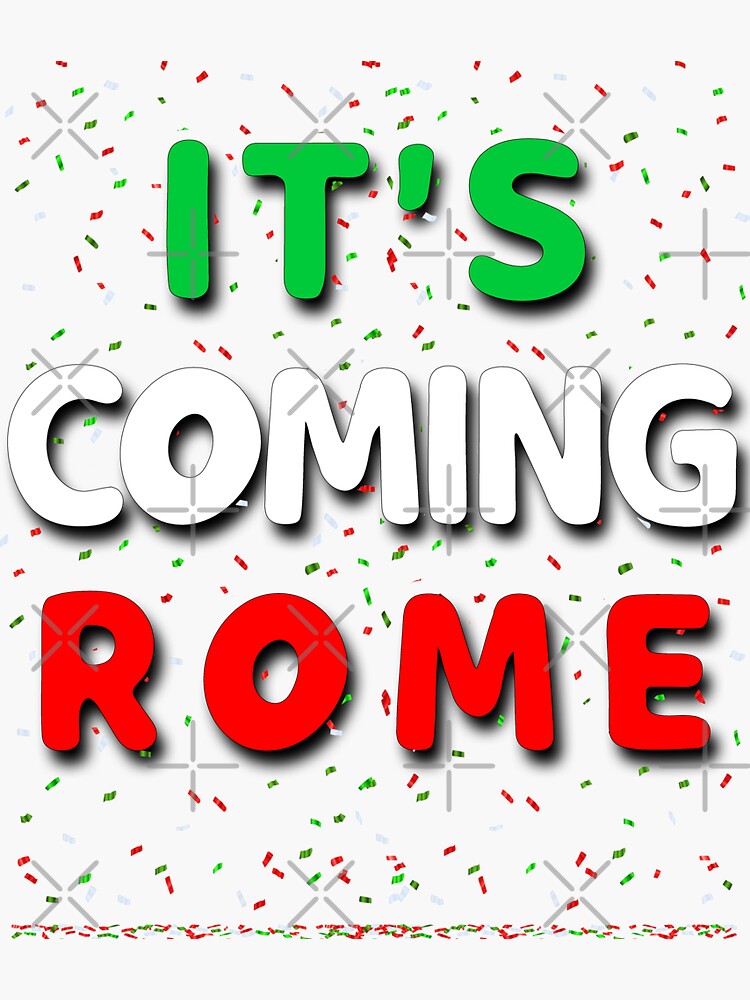 "Italia Campione d'Europa 2020 It's coming Rome, Italy v2" Sticker for ...