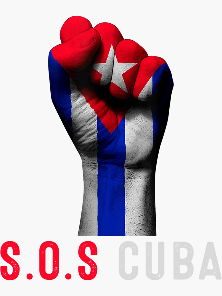 "Sos Cuba Flag Cuba Cuban Flag stronghand" Sticker for Sale by ...