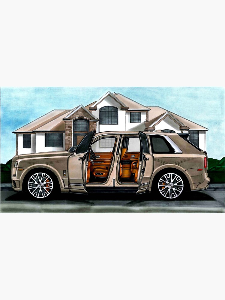 "Cullinan British luxury SUV " Sticker for Sale by 23ARTS | Redbubble
