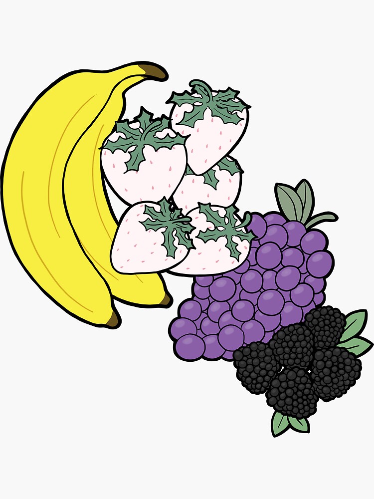 "Subtle Non-Binary Fruit Flag" Sticker for Sale by queerandreal | Redbubble
