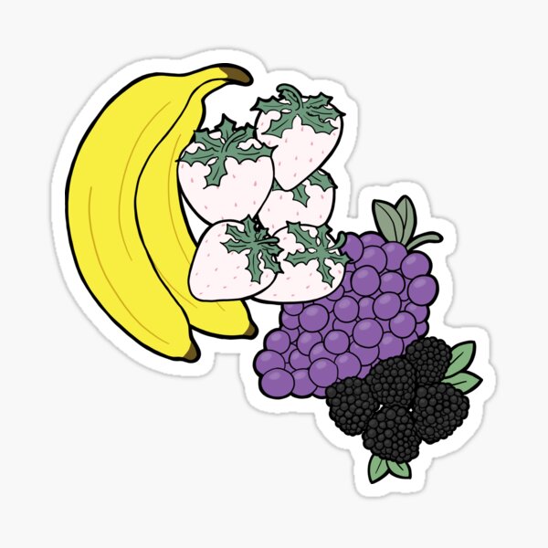 "Subtle Non-Binary Fruit Flag" Sticker for Sale by queerandreal | Redbubble