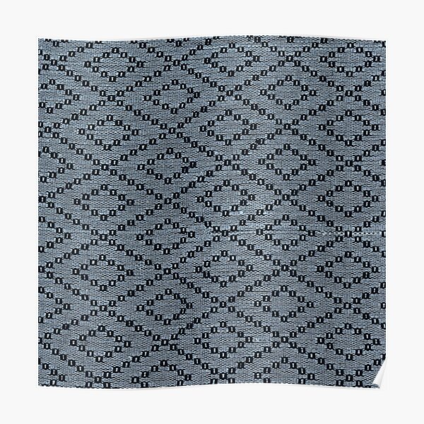 "Philippine Inabel Pattern (Blue)" Poster for Sale by rented-soul ...