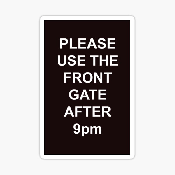 "Gate Sticker" Sticker for Sale by Yorkiedesign | Redbubble