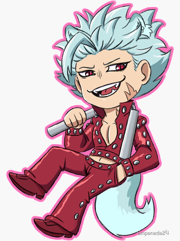 "Chibi Fox Ban" Sticker for Sale by Empanada24 | Redbubble