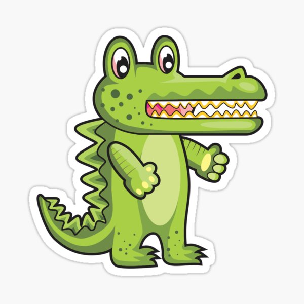 "Animal Doodle Crocodile " Sticker for Sale by sourav1993 | Redbubble