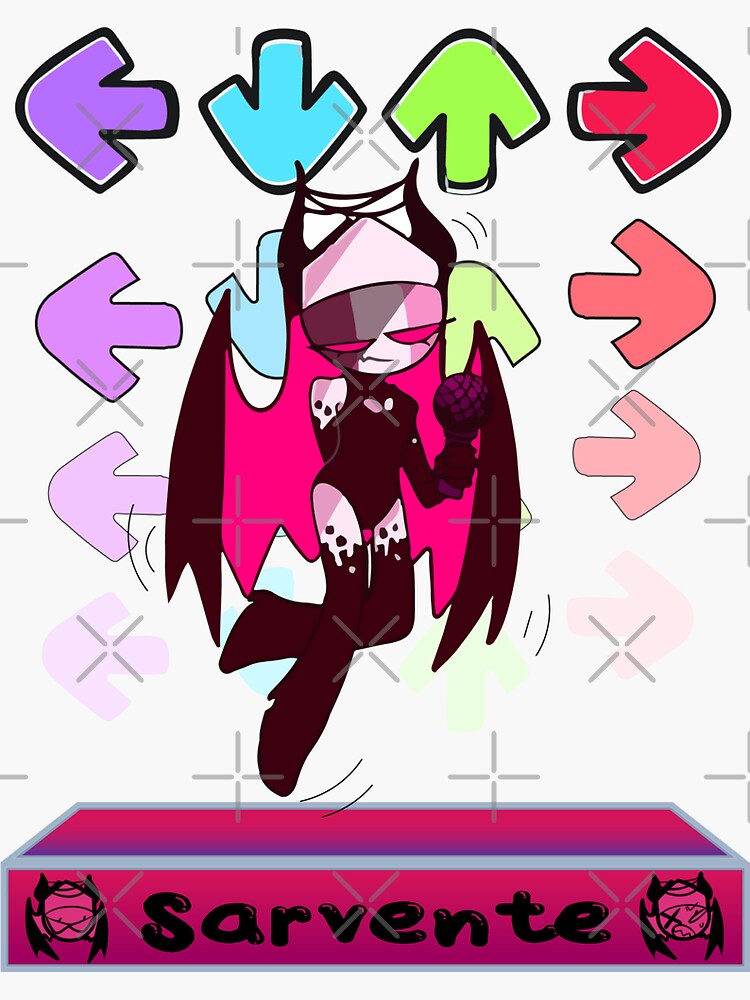 "Collection "FNF": Sarvente3(Demon)" Sticker for Sale by SJarkCube ...