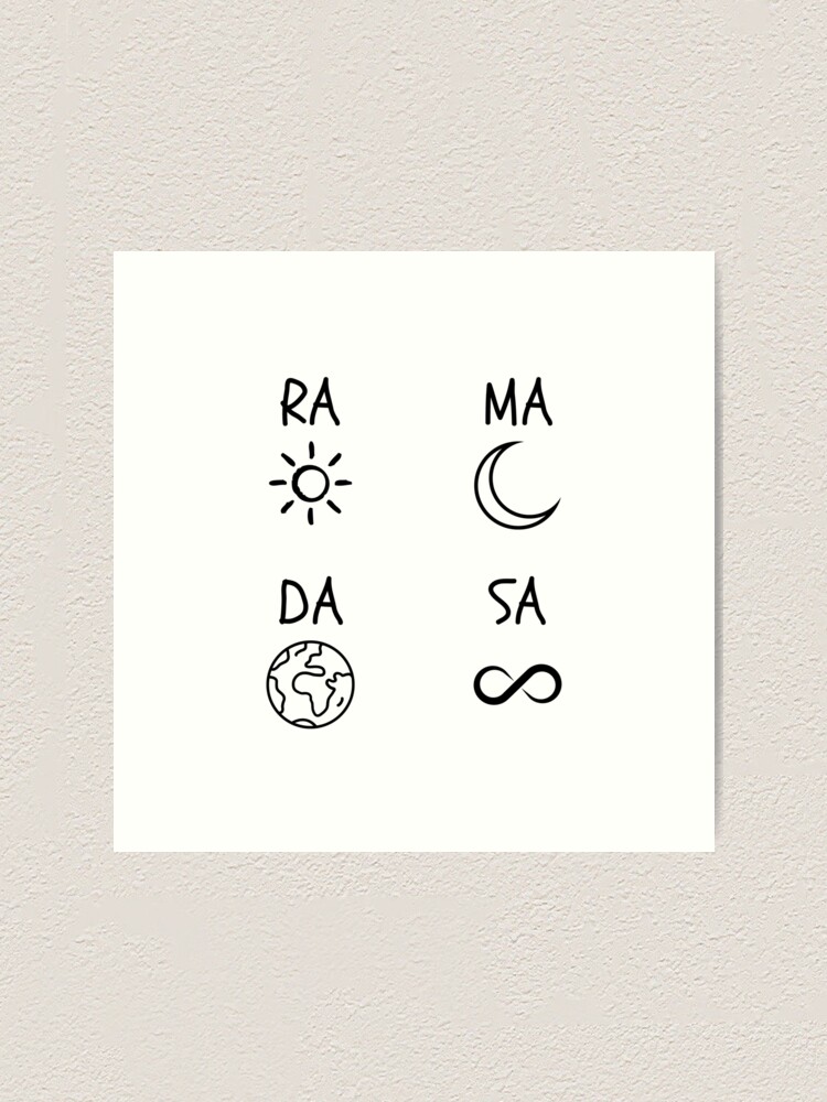 "Healing Mantra: Ra Ma Da Sa" Art Print for Sale by GemsAnatomy | Redbubble