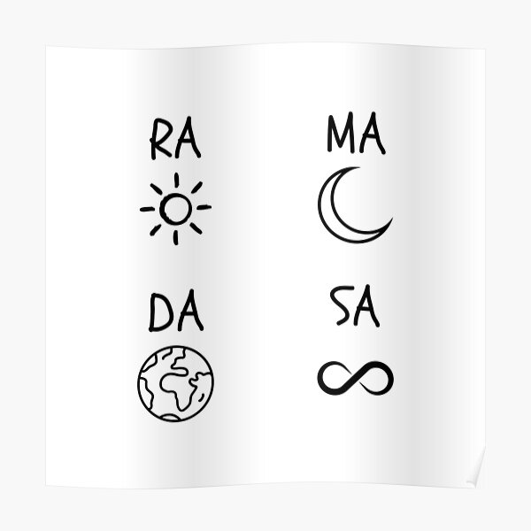 "Healing Mantra: Ra Ma Da Sa" Poster for Sale by GemsAnatomy | Redbubble