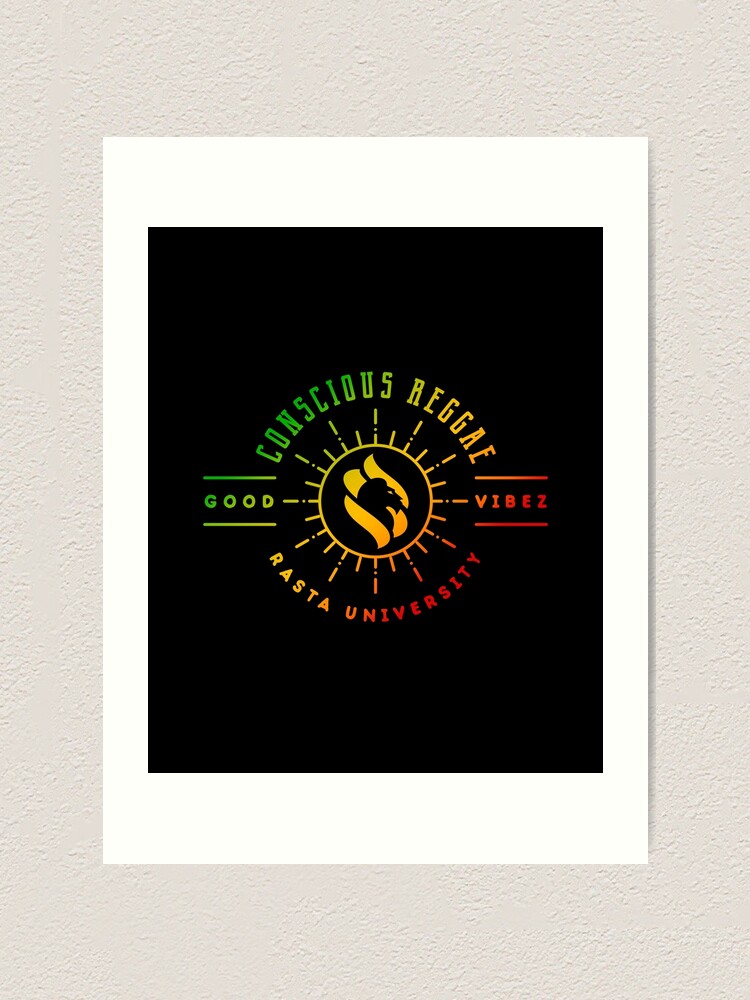 "Conscious Reggae Rasta Colors" Art Print for Sale by rastauniversity ...