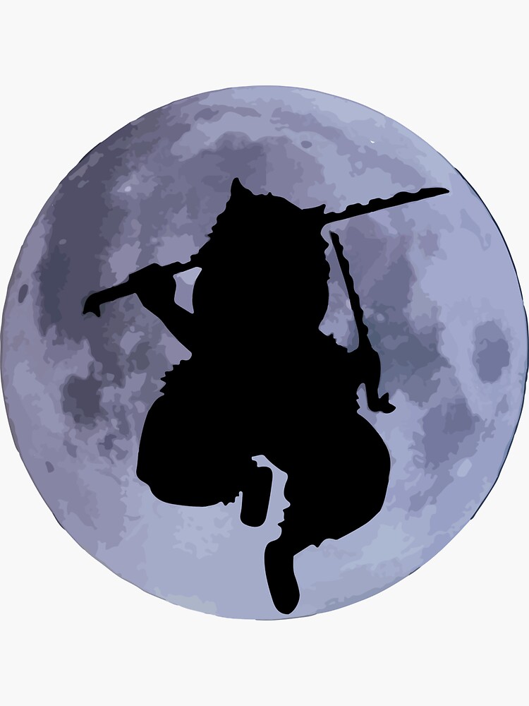 "Moon Pig" Sticker by HouseHavoc | Redbubble