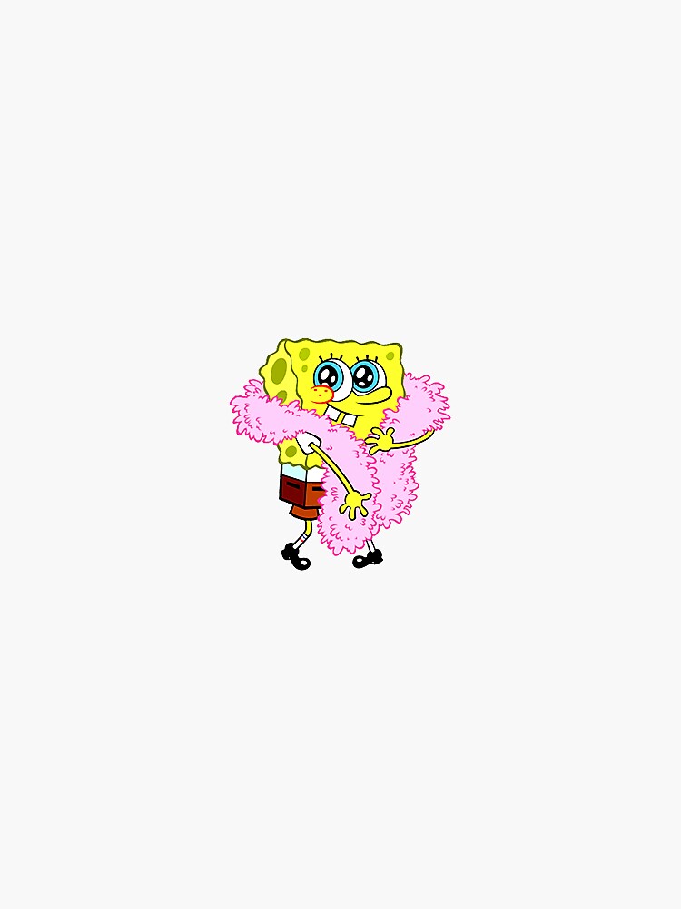"Spongebob Cute Scarf" Sticker for Sale by briannamcgill | Redbubble
