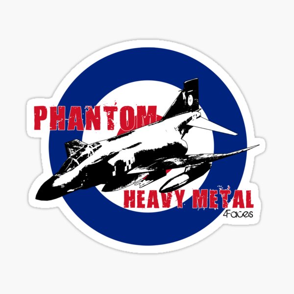"RAF Phantom - Heavy Metal" Sticker for Sale by sophiecooktalks | Redbubble