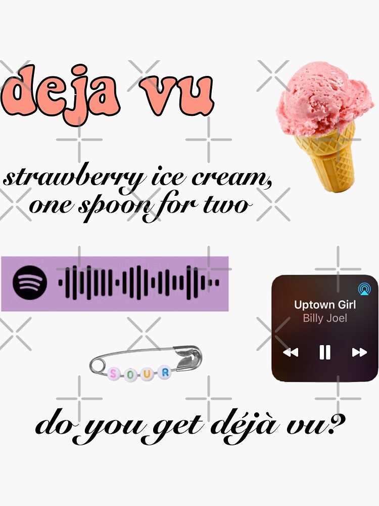 "deja vu sticker pack - olivia rodrigo sour" Sticker by irramm | Redbubble