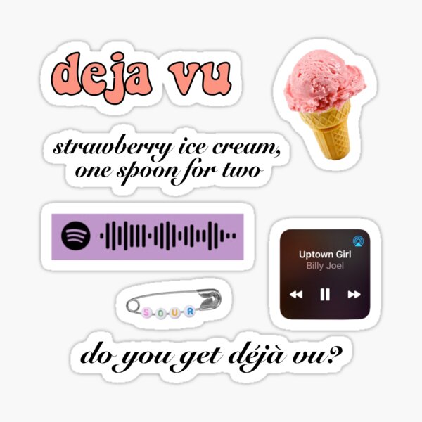 "deja vu sticker pack - olivia rodrigo sour" Sticker by irramm | Redbubble
