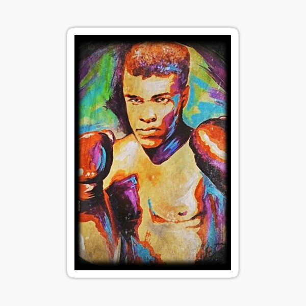 "Muhammad Ali" Sticker for Sale by amybelonio | Redbubble