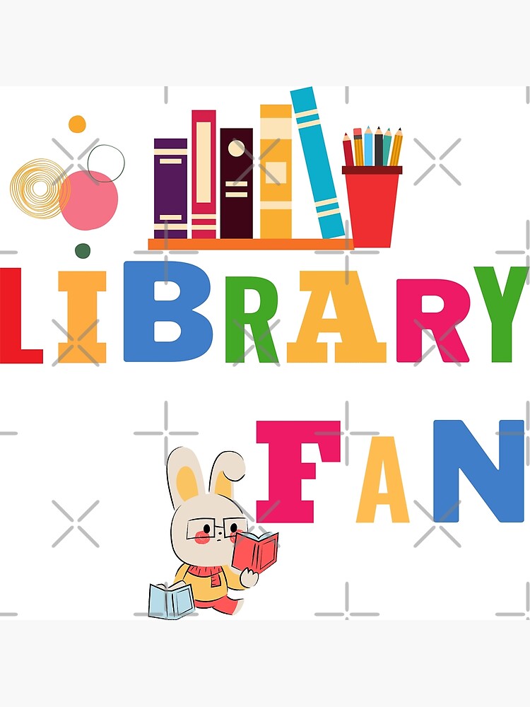 "Library Fan" Poster by AlinaSCorner | Redbubble