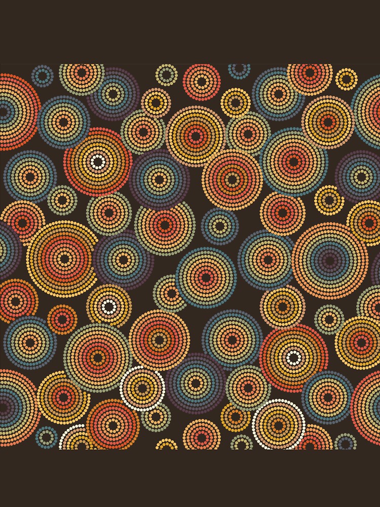 Camiseta «Arte aborigen aborigen australiano aborigen aborigen bandera ...