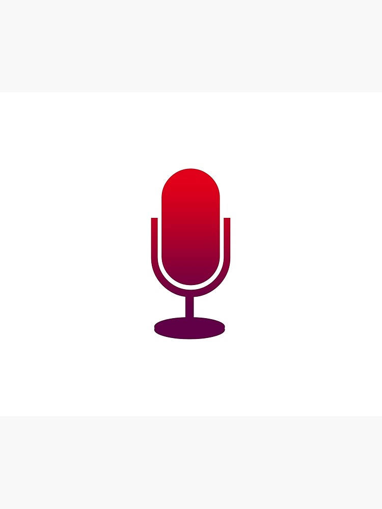 "red mic" Poster for Sale by Senulya | Redbubble