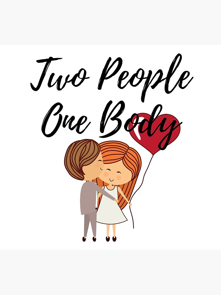 "Two Little Romantic Couple - Two People One Body" Poster for Sale by ...