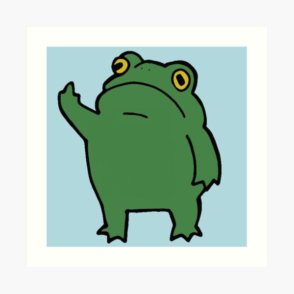 Rude Frog Art Prints | Redbubble