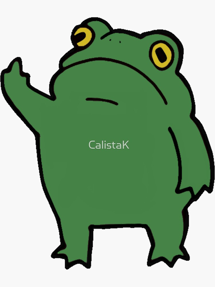 "Frog Off" Sticker for Sale by CalistaK | Redbubble